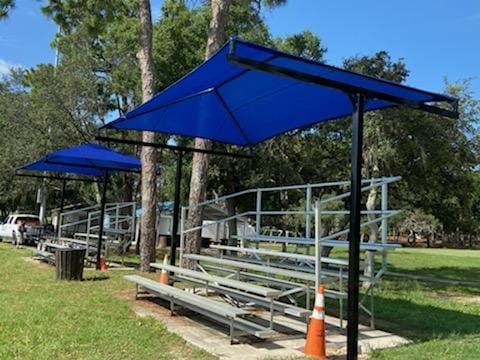 Bleacher Shade Structure Options - Creative Shade Solutions