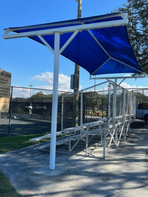 Bleacher Shade Structure – T Cantilever Shade Structure - Creative ...